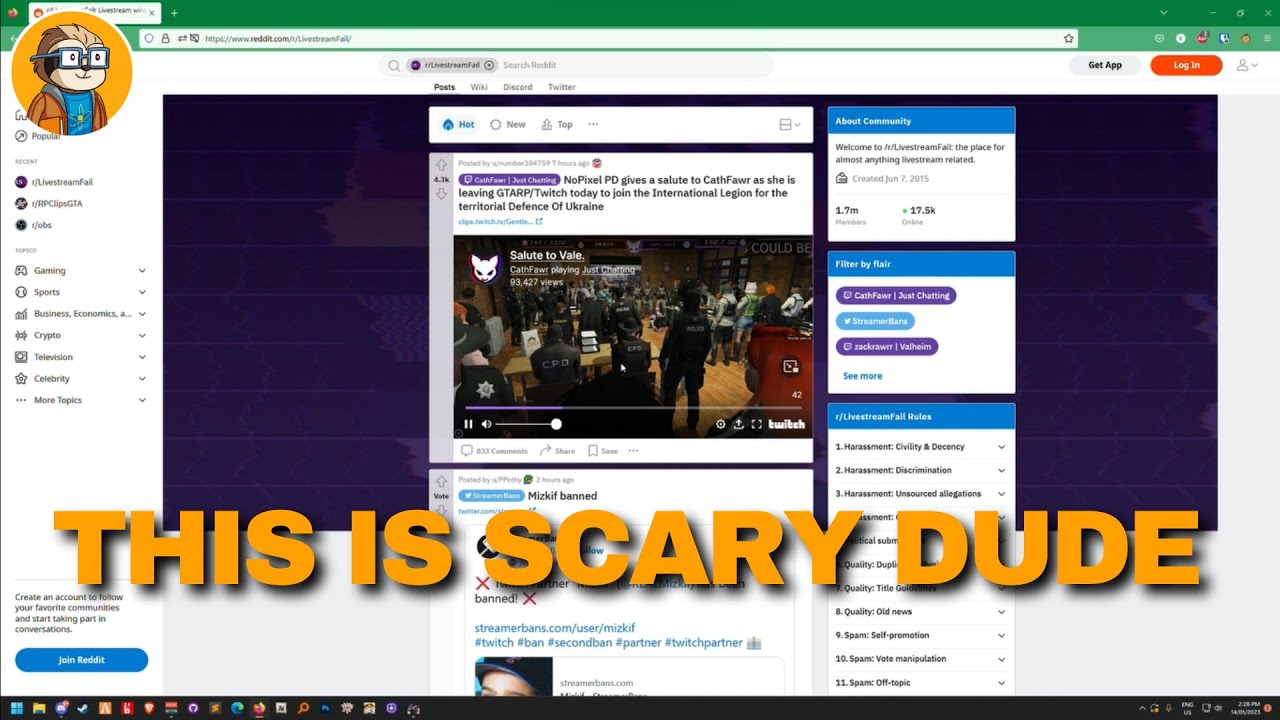 Koil's Reaction To PD Saluting CathFawr As She Leaves GTARP/Twitch ...