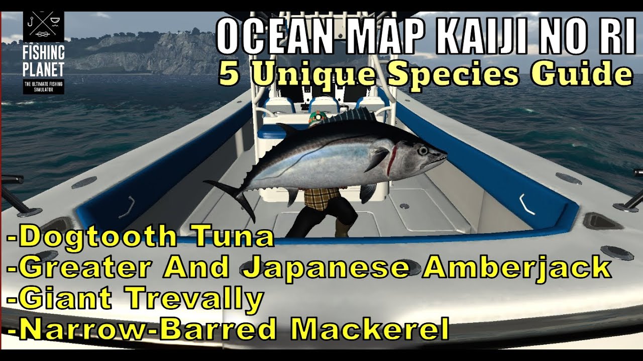 Fishing Planet Kaiji No Ri,Unique Dogtooth,Greater Japanese Amberjack, Trevally,N-B mackerel ...