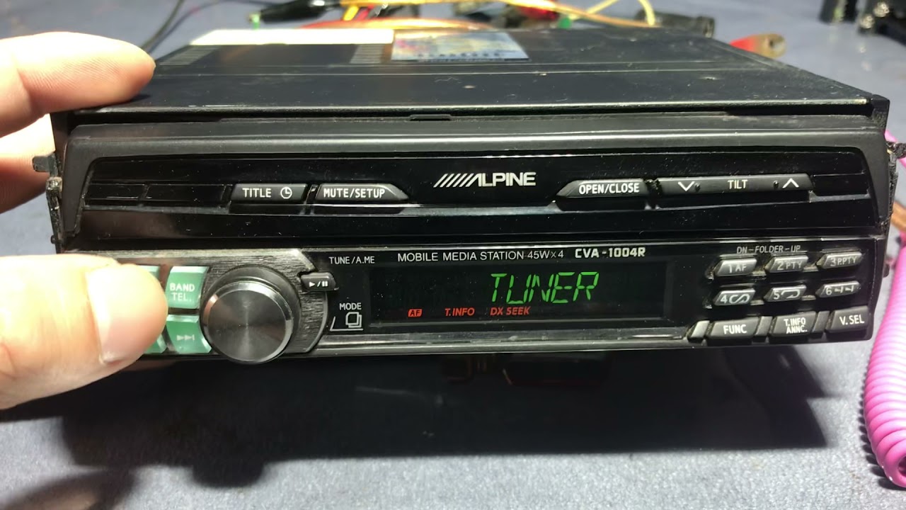 新竹湖口阿皓汽車音響：售 ALPINE CVA-1004R 螢幕主機 功能有 廣播 AUX 有興趣加賴談Line id ...