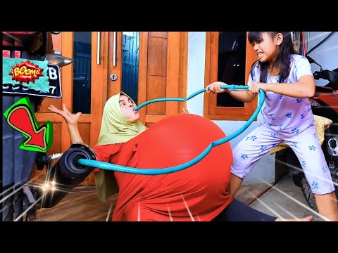 KAGETT...!!! GAWATT....:  KNALPOT MOTOR : BISA BIKIN : MAMA BUNCIT : MAMA KENA PRANK ABRIANA : KABUR