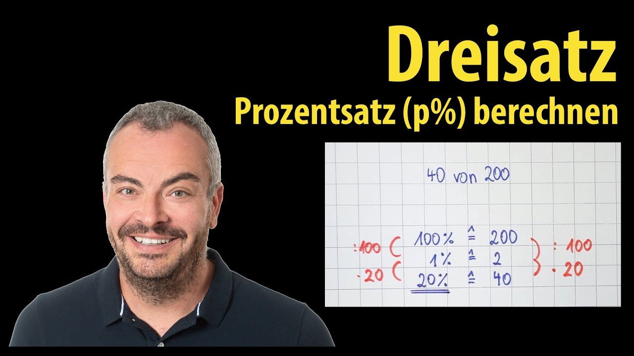 Dreisatz - Prozentsatz (p%) berechnen - einfach erklärt von ...