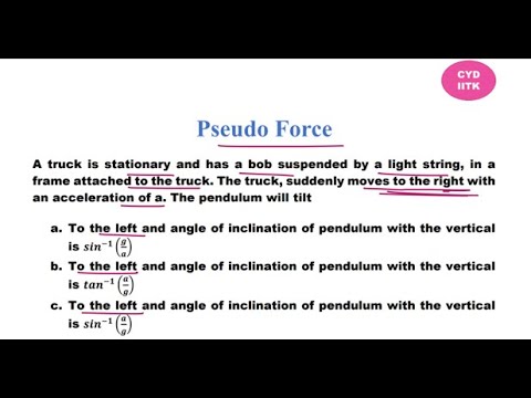 Pseudo force - YouTube