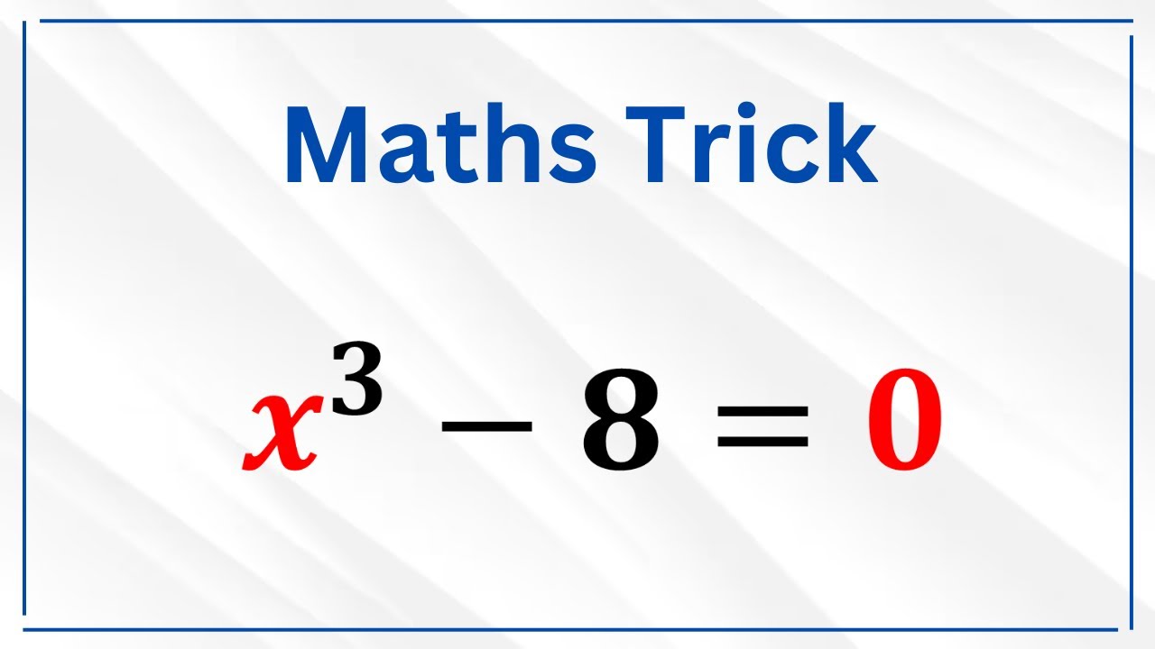 Can you find all Roots of this Cubic Equation - YouTube