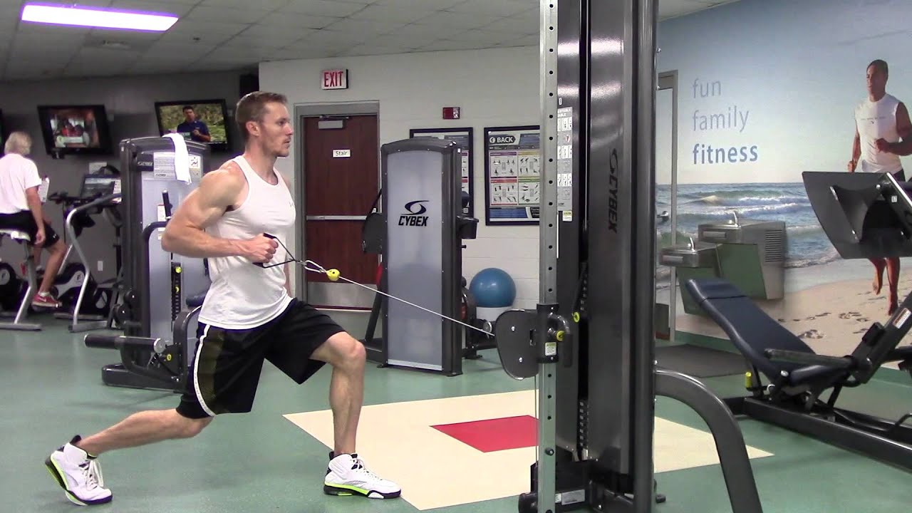 Isometric Lunge Row - YouTube