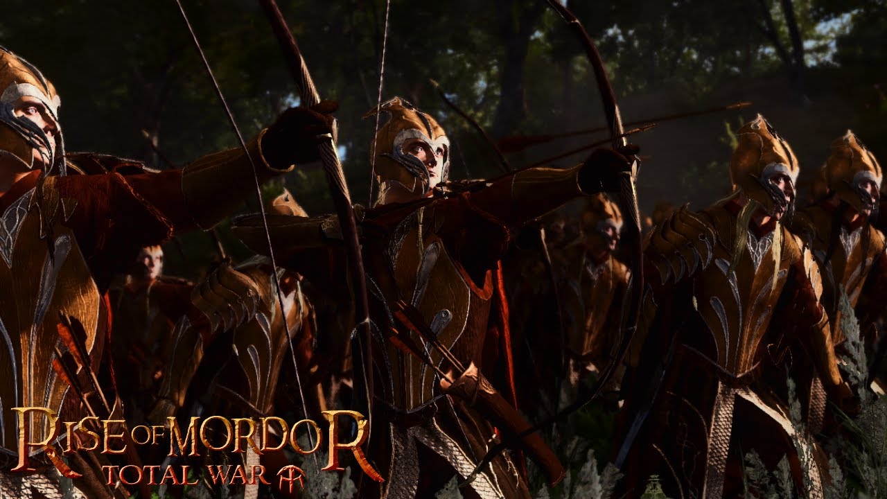 WOODLAND REALM FACE HORDES OF GOBLINS! - Rise of Mordor Total War ...
