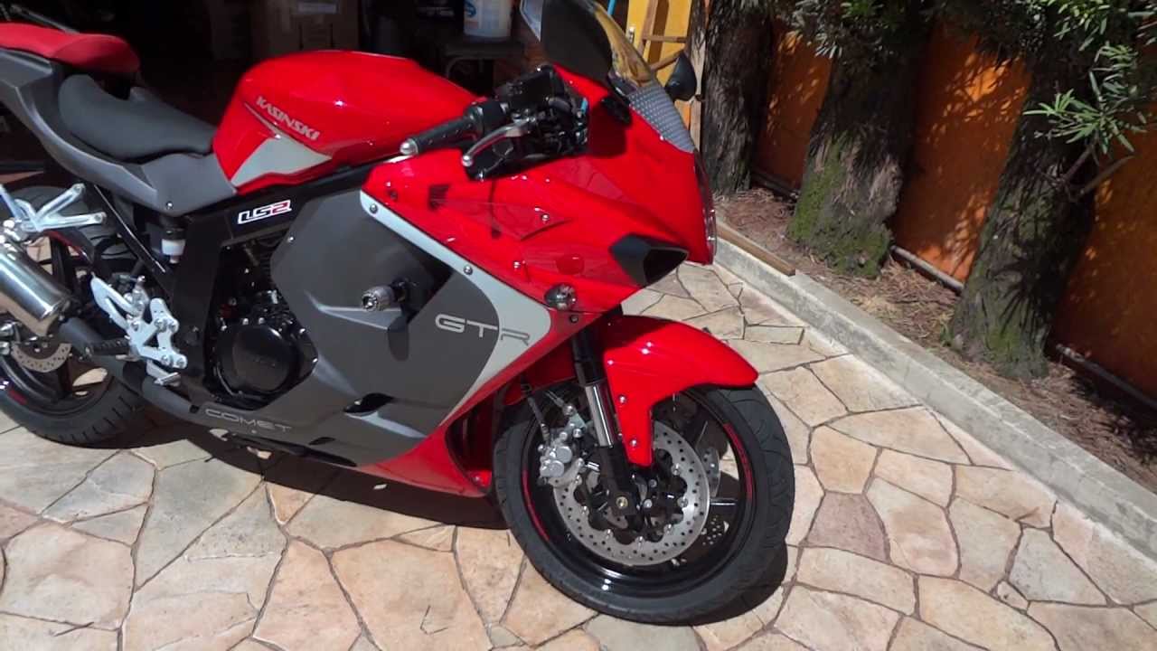 kasinski - Comet GTR 250 2012 vermelha e cinza - YouTube