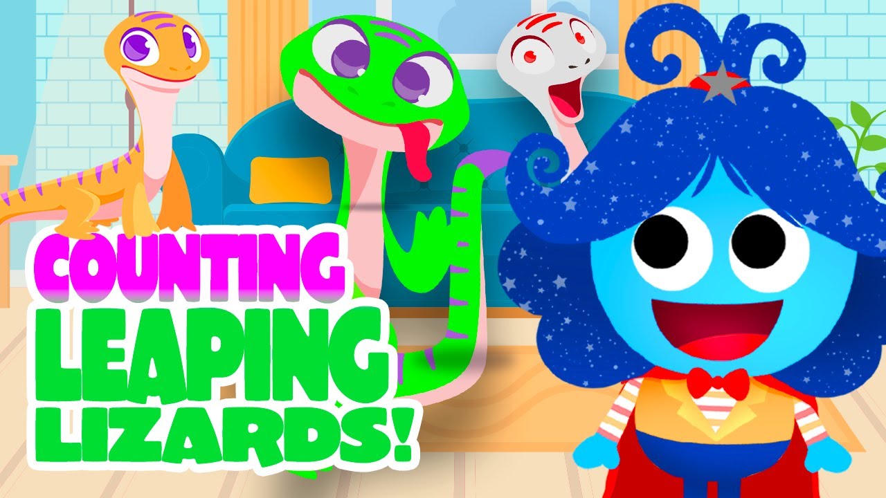 Counting Leaping Lizards Song! | Maddy and her Magic Hatty Show ...