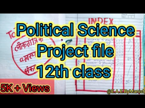 Class 12th political science लोकतांत्रिक व्यवस्था का संकट Project file ...
