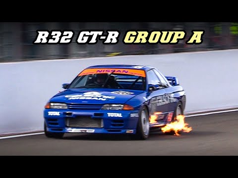 2x Nissan Skyline R32 GT-R Group A | Flybys & BIG Flames | Spa 2021