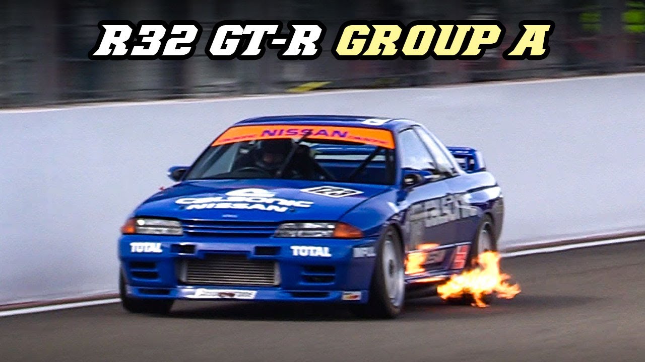 2x Nissan Skyline R32 GT-R Group A | Flybys & BIG Flames | Spa 2021 ...