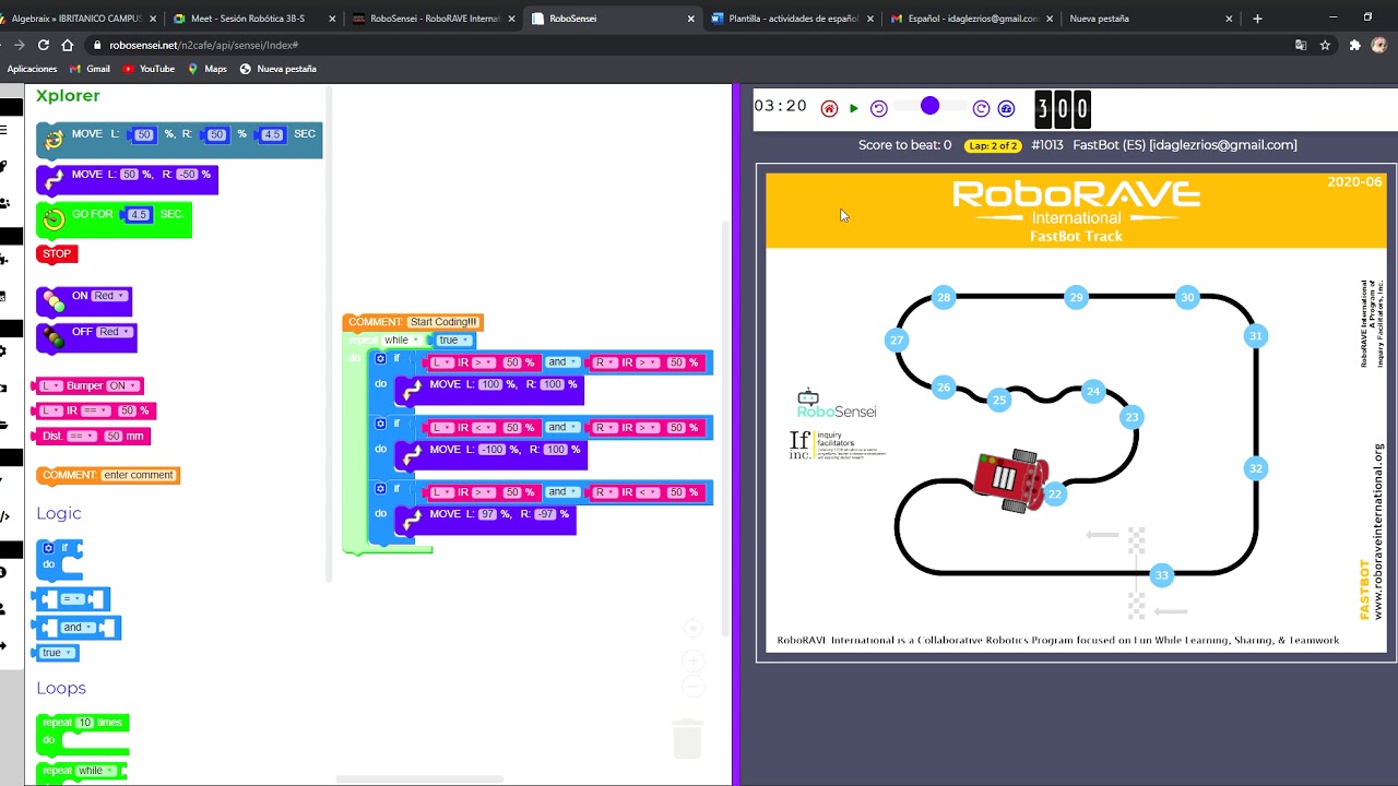 Robosensei Práctica #1013 Line Following - YouTube