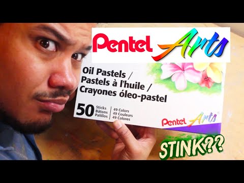 are these Worst Oil Pastels I've used? | first time using Pentel Oil Pastels