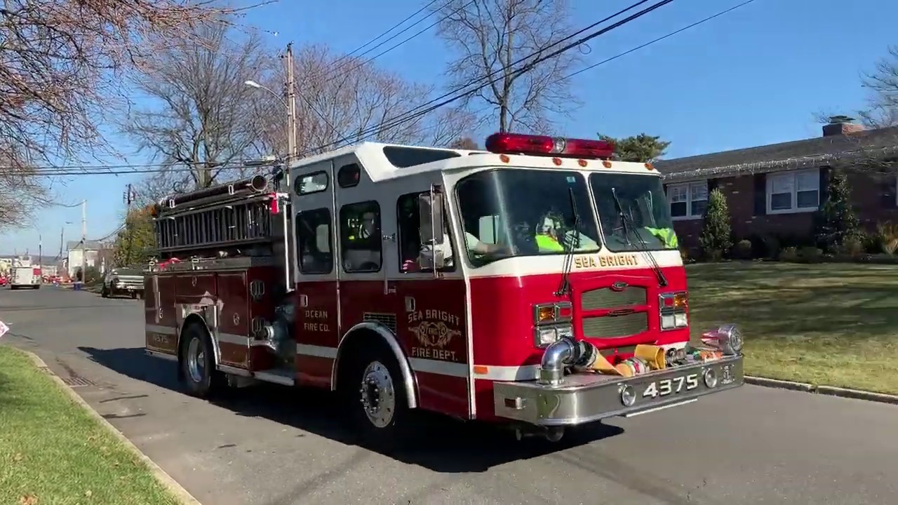 Sea Bright Fire Rescue 43-75 returning - YouTube