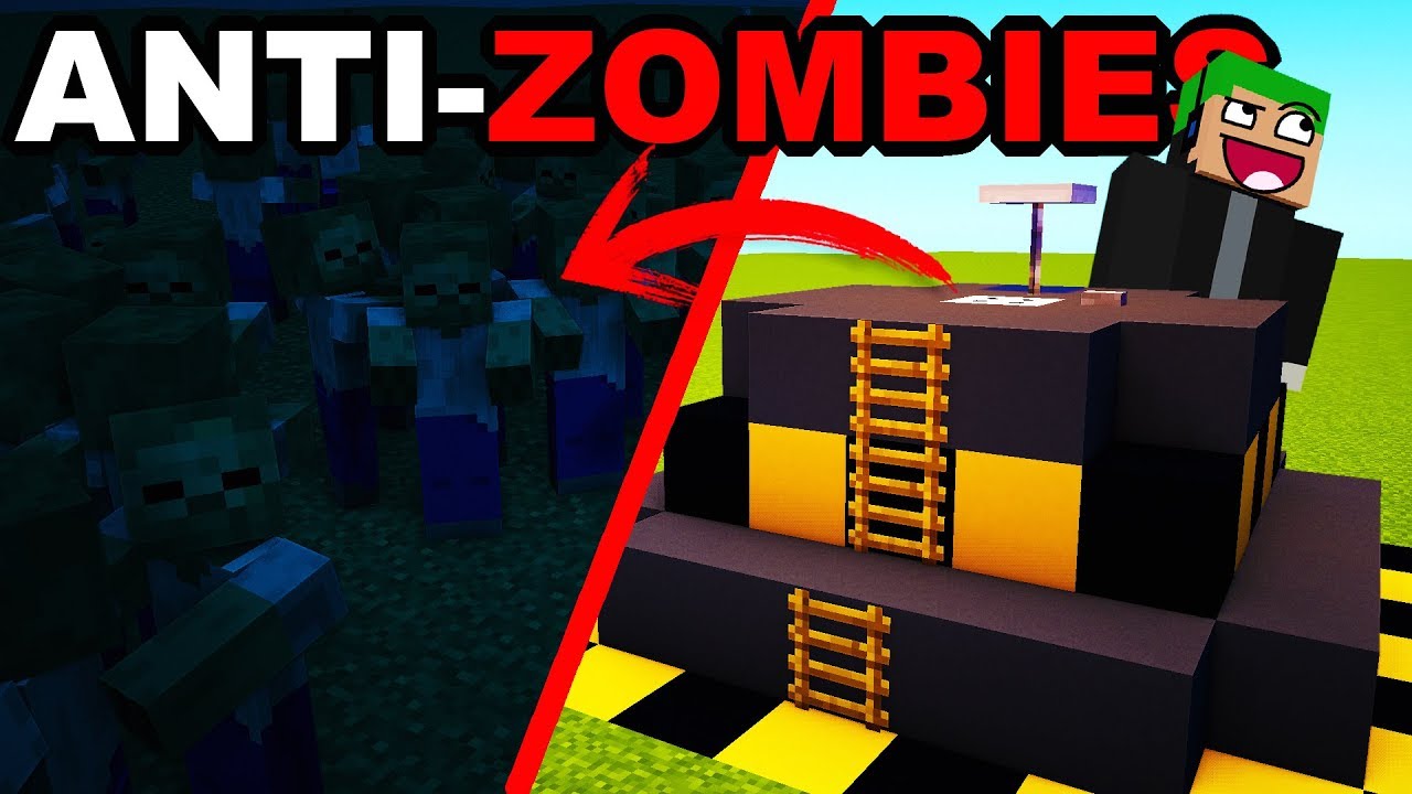 ⚠️ {TUTORIAL} CÓMO CONSTRUIR un BUNKER ANTI-ZOMBIES en Minecraft ⚠️ ...