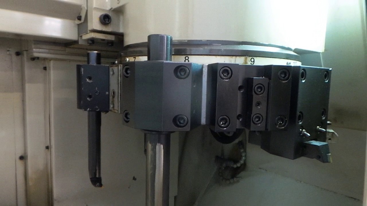 2009 Okuma Howa V40R Turret Spindle Video - YouTube