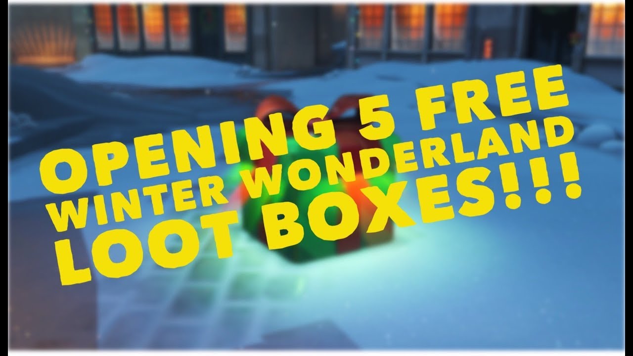 Opening 5 FREE Winter Wonderland Loot Boxes - Overwatch - YouTube