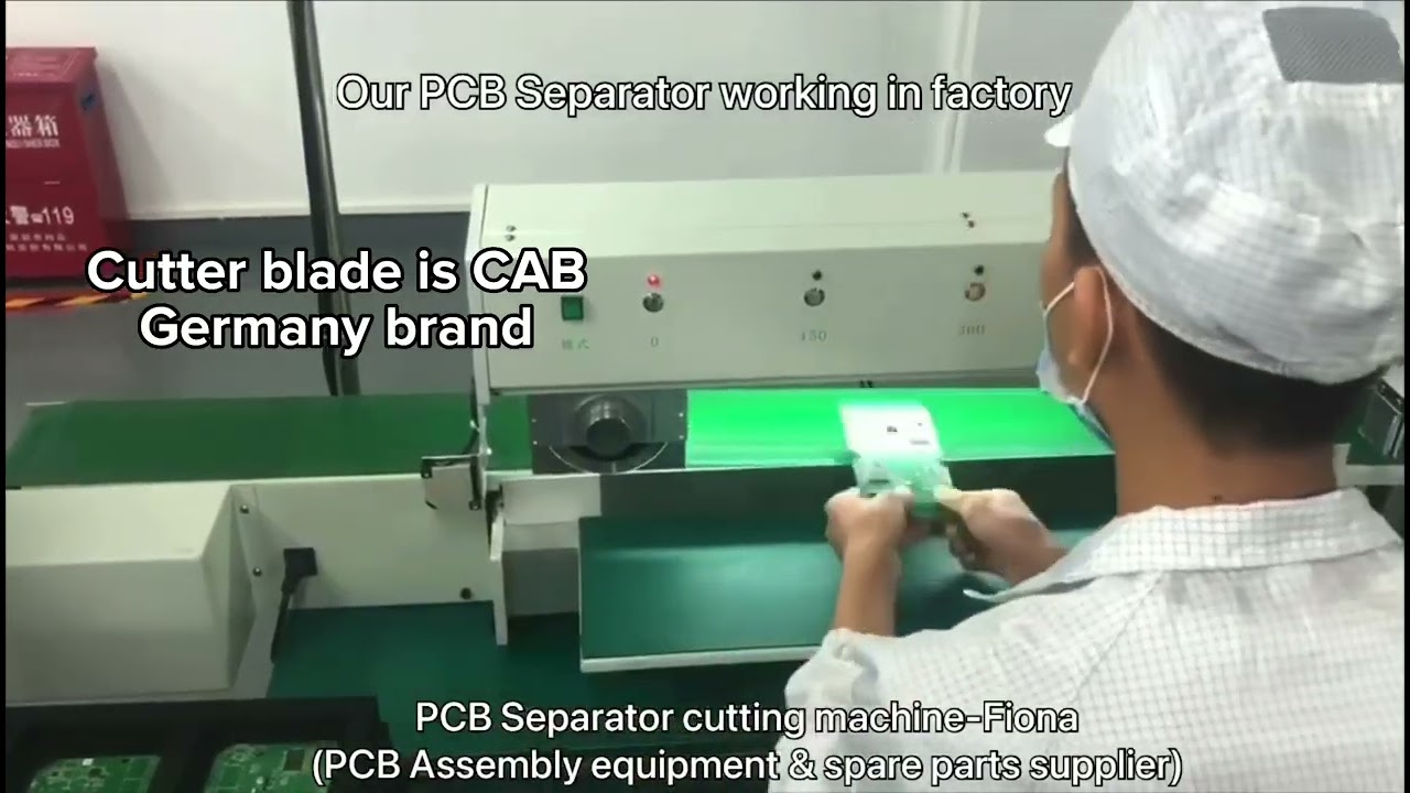 PCB board separator cutting machine - YouTube