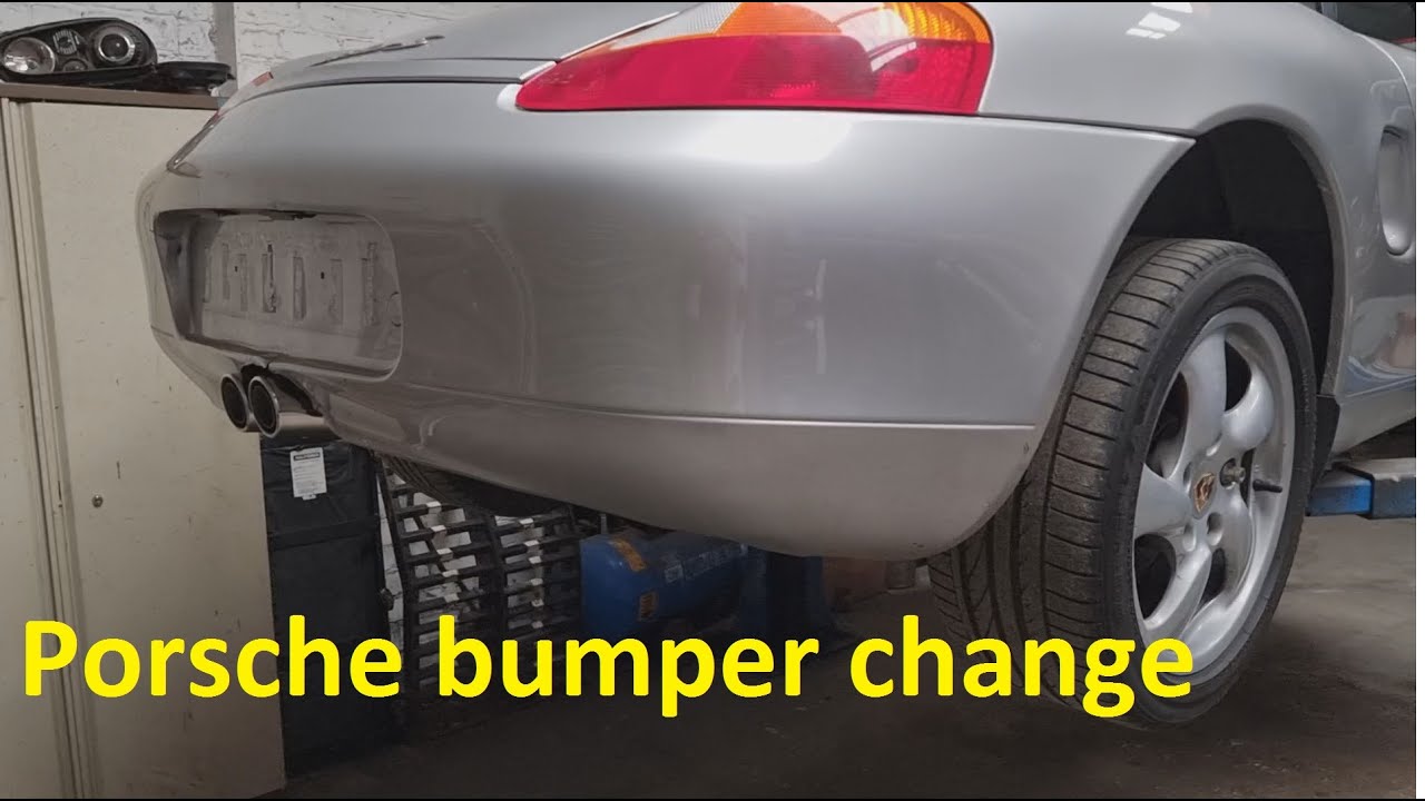 Porsche Boxster 986/Cayman 987 rear bumper replacement - YouTube