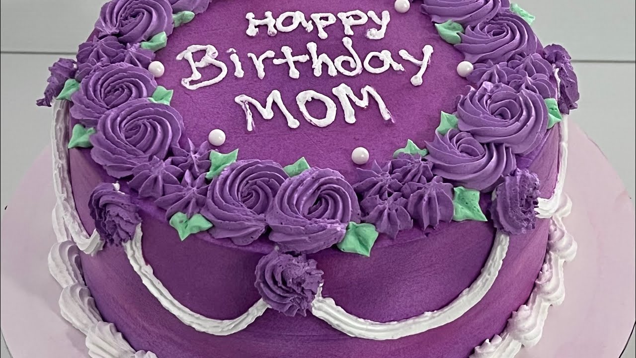Como decorar un pastel para mujer sencillo! 🍰💜 - YouTube