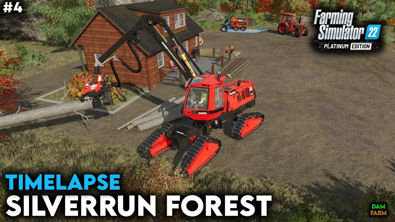 Tree felling, sale of wood & forestry contracts - FS22 Timelapse ...