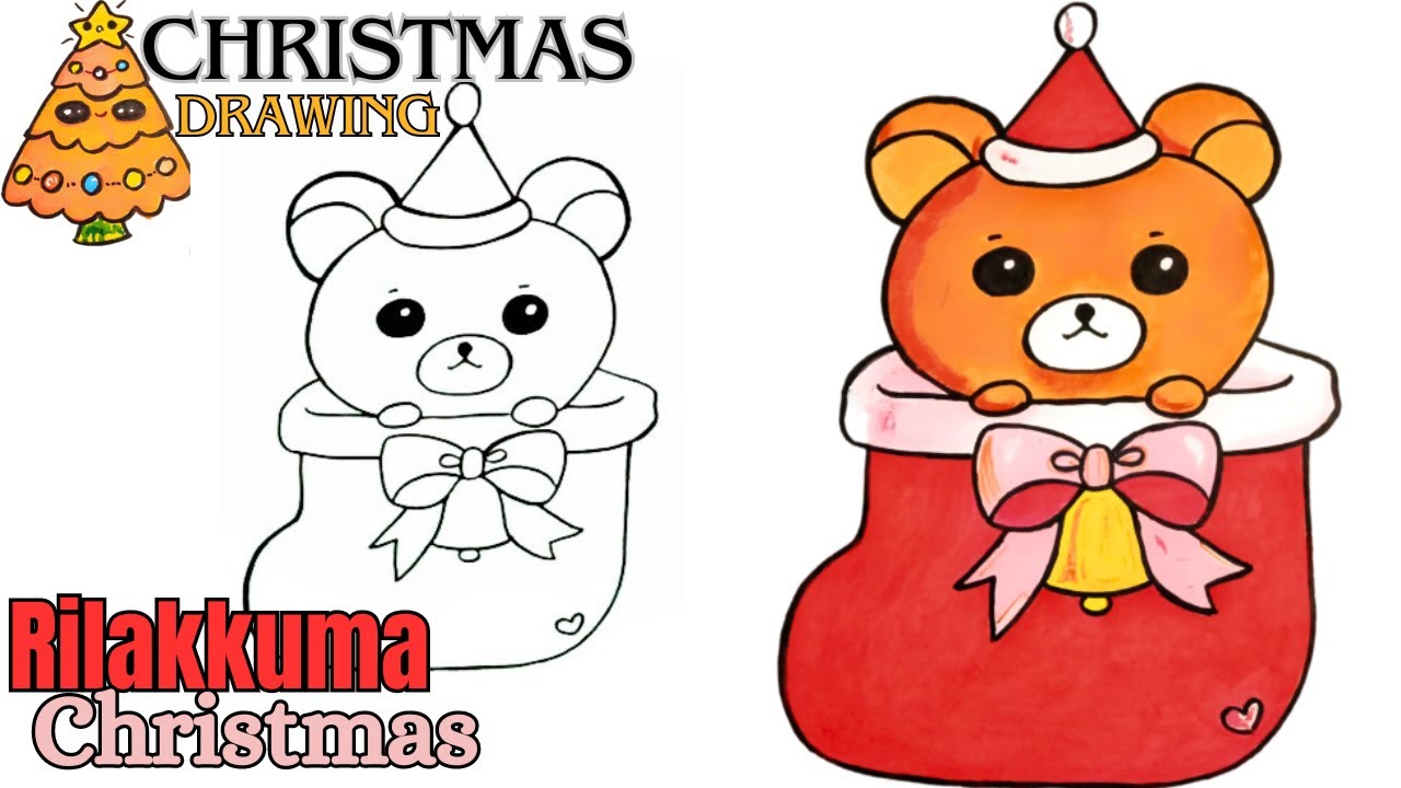 How To Draw Rilakkuma | Cute Bear | Easy Step By Step Drawing Tutorial ...