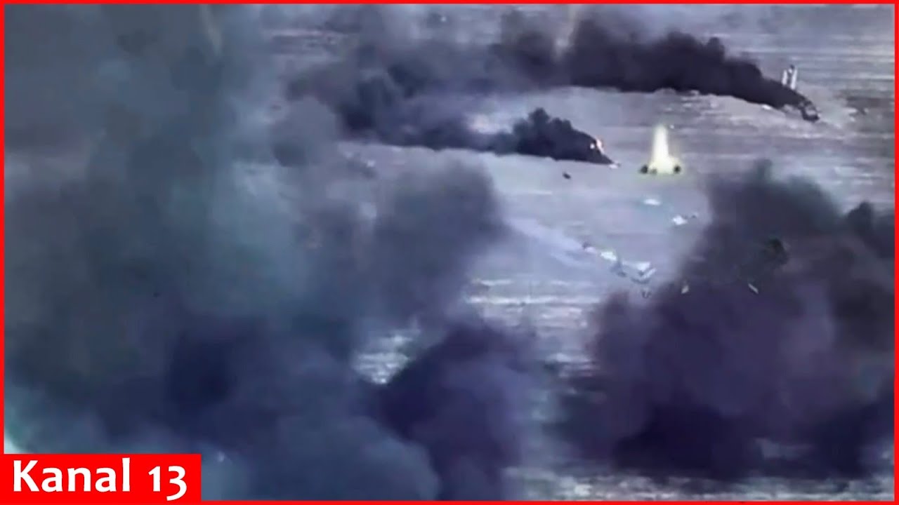Moment of strike to Russian airfield in Donetsk by ATACMS missiles - there was a powerful ...