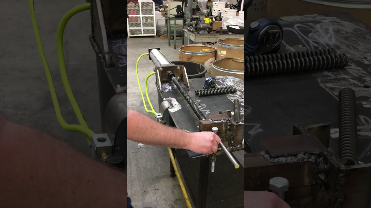 Century Spring pneumatic spring presetter - YouTube