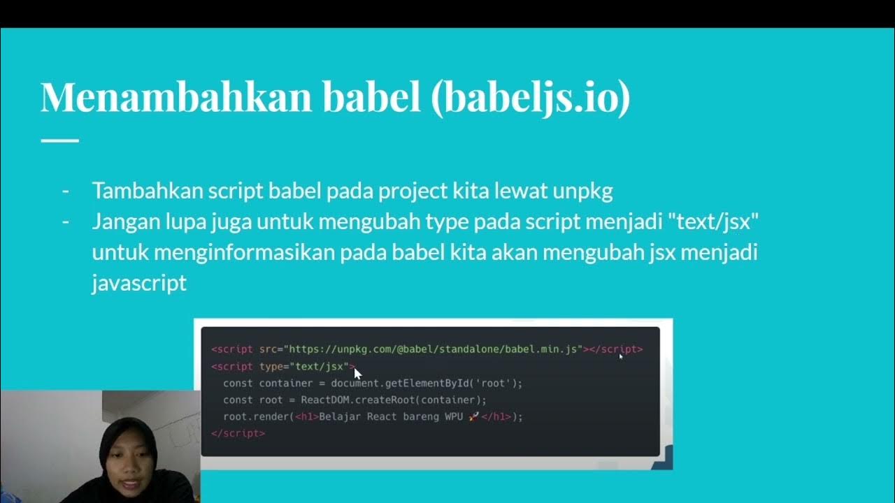 Video Presentasi Dengan Google Slide Materi Introduction to React JS- Tugas Pertemuan ke-4 - YouTube