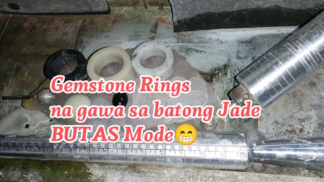 GEMSTONE RINGS na gawa sa batong Jade - YouTube