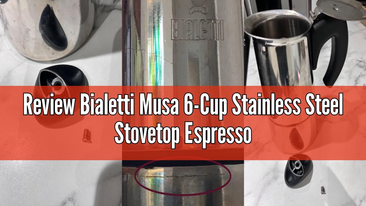 Review Bialetti Musa 6-Cup Stainless Steel Stovetop Espresso Maker ...