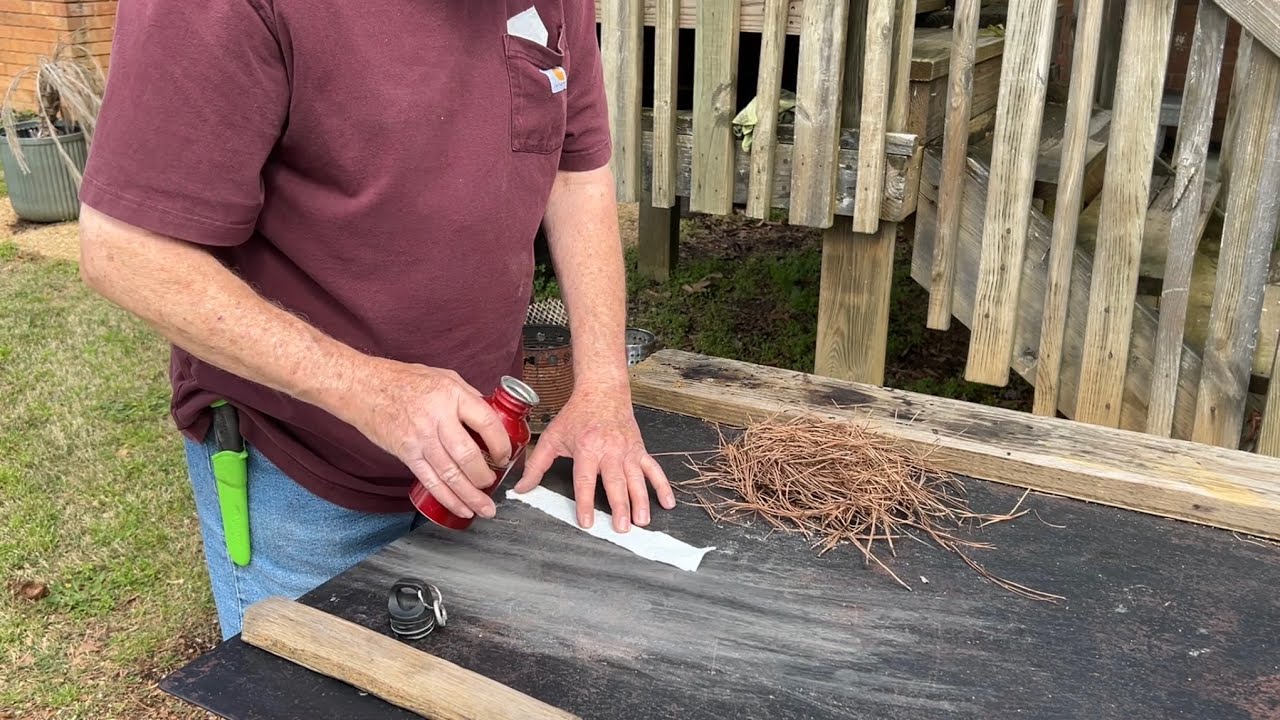 How To Fire Roll Paper Towel And Wood Ashes In The Wind - YouTube