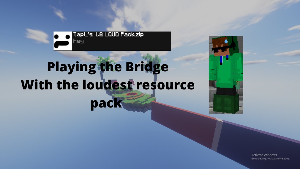 Playing The Bridge with the loudest texture pack - YouTube