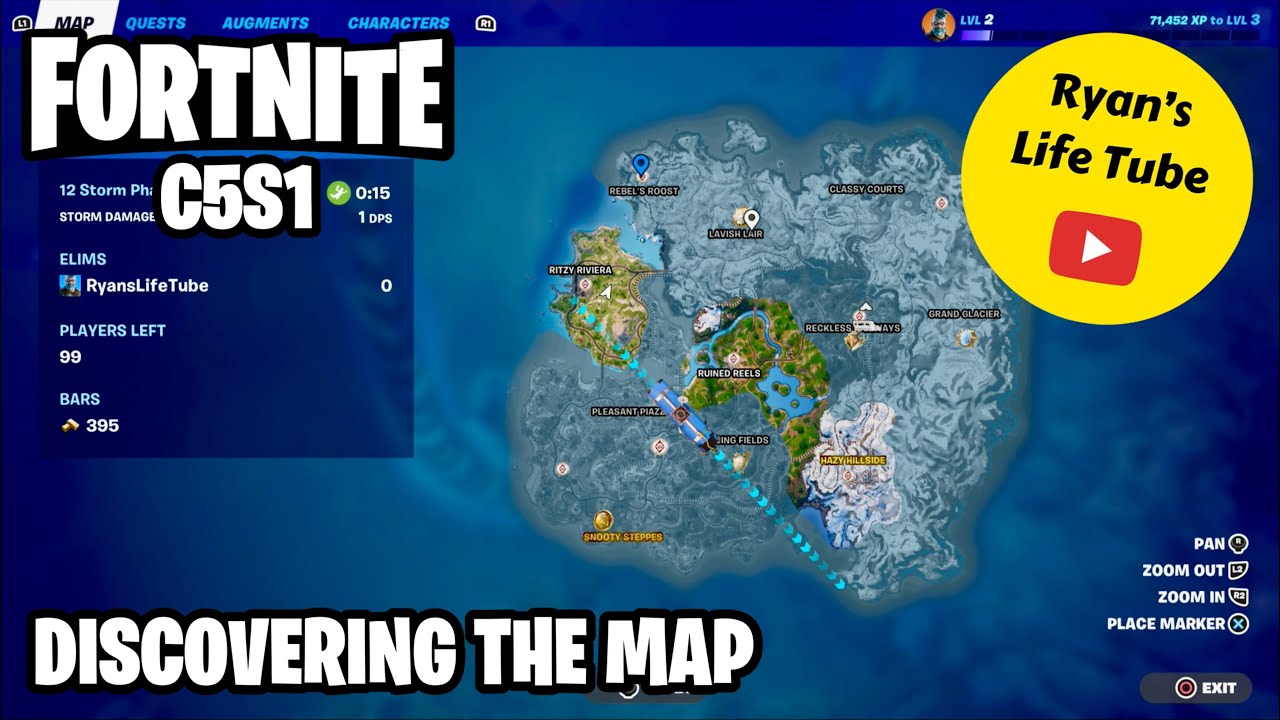 Fortnite C5S1 #3 | 2nd Match of the Season | Discovering the Map - YouTube