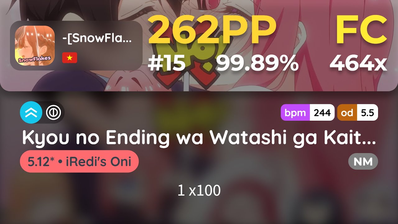 my best acc on a 5* taiko map - YouTube