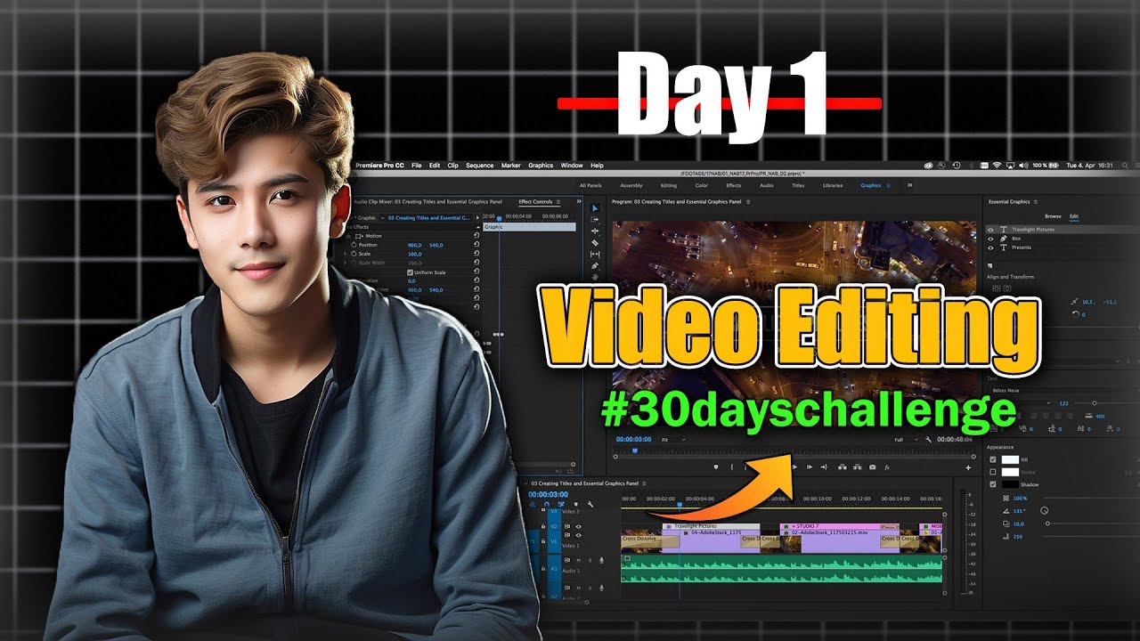 30 Days Editing Challenge And Eran Money | Day 1 🔥 - YouTube