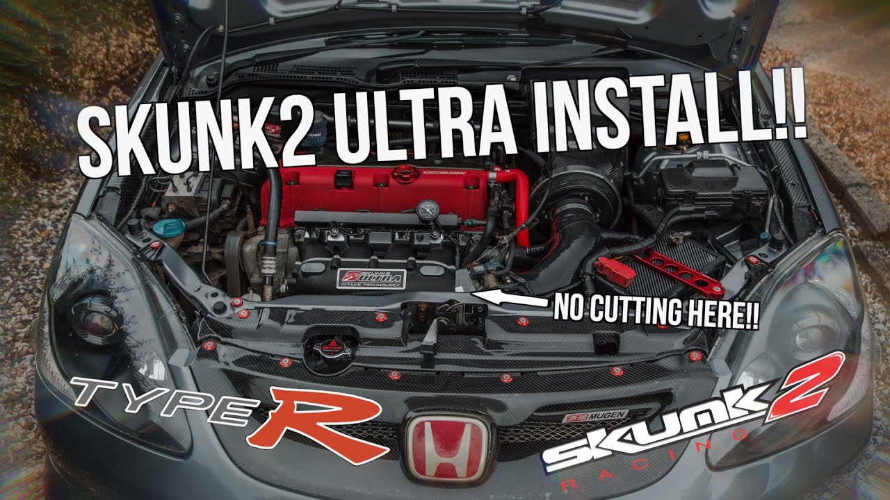 Full Skunk2 Ultra Street Inlet Manifold Install On My Civic Type R EP3 ...