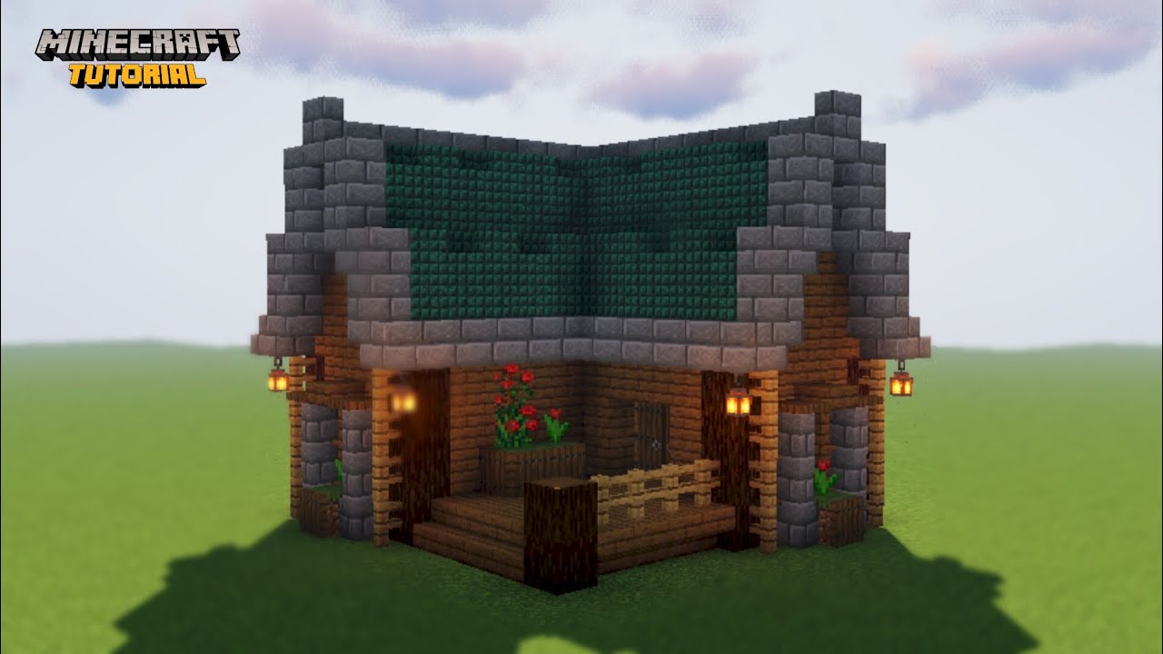 Minecraft: How To Build A Wooden Spruce Cabin | Forest Cabin House ...