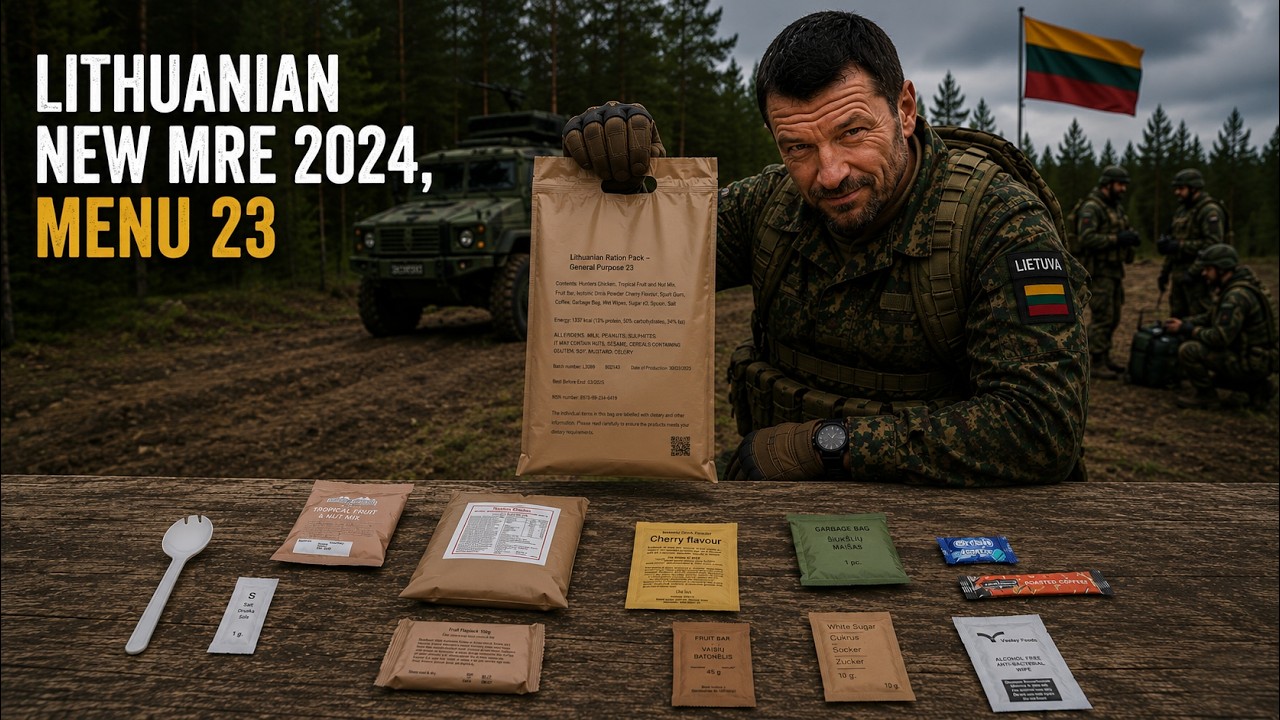 Lithuanian New MRE 2024, Menu 23 - YouTube