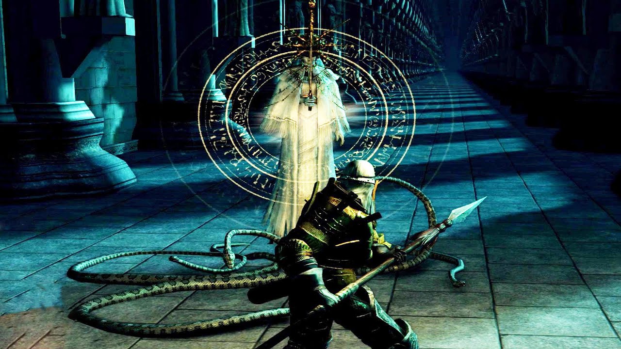 Dark Souls: Dark Sun Gwyndolin Boss Fight (4K 60fps) - YouTube