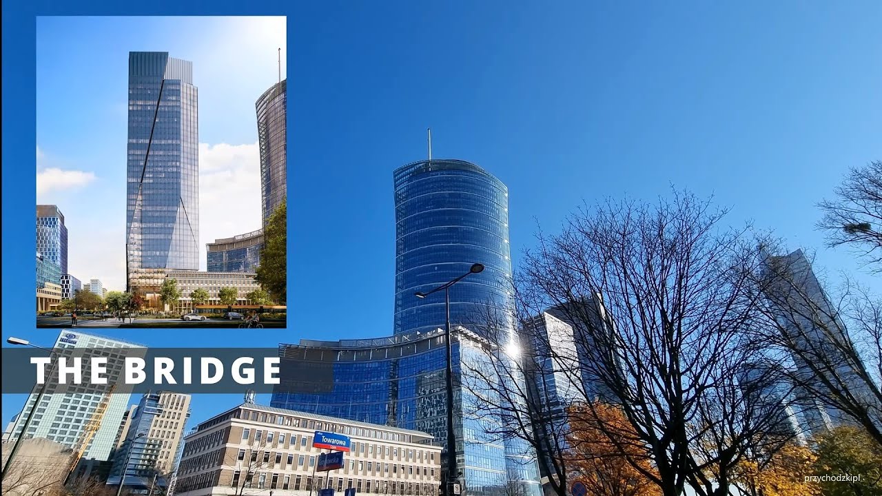 Warszawa / Warsaw Budowa wieżowca The Bridge / Construction of The ...