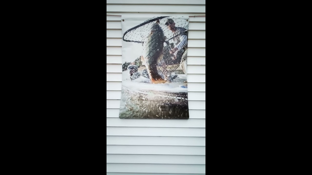 COMMERCIAL VINYL OUTDOOR BASS FISHING BANNER - YouTube
