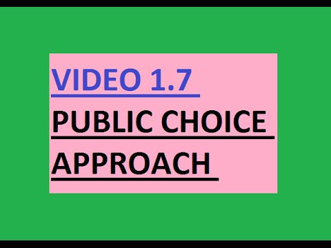 UPSC(IAS) Public Choice Approach (V 1.7 Pub Ad.) - YouTube