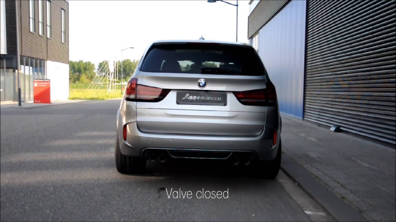 BMW F85 X5M with Akrapovic Evolution Exhaust & HRE wheels - YouTube