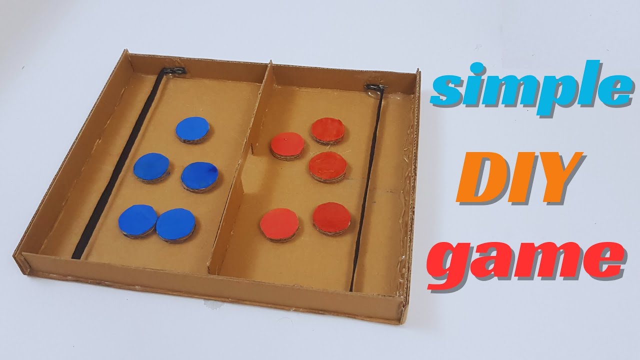 How to make tabletop finger hockey game from Cardboard | board game ...