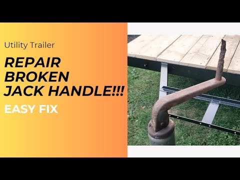 Trailer Jack Handle repair - YouTube