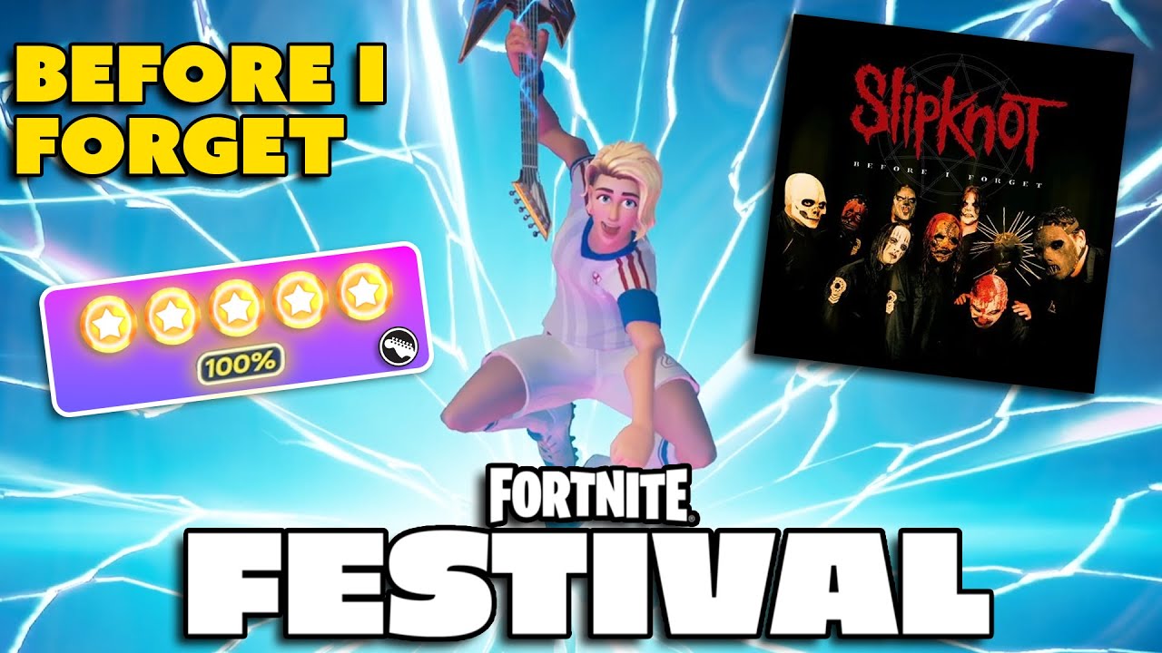 Before I Forget - Slipknot (Expert) Lead Guitar 100% FC - Fortnite ...