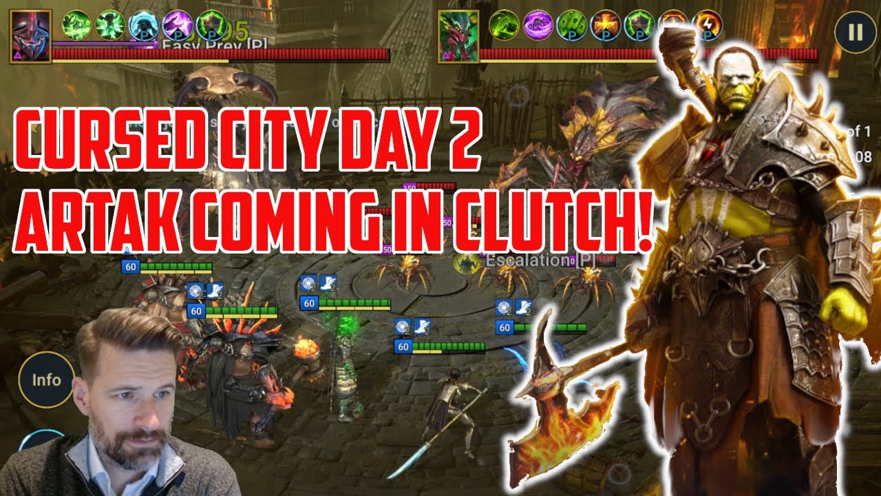 Cursed City Day 2 - Time to fight the Big Boys! Raid Shadow Legends # ...