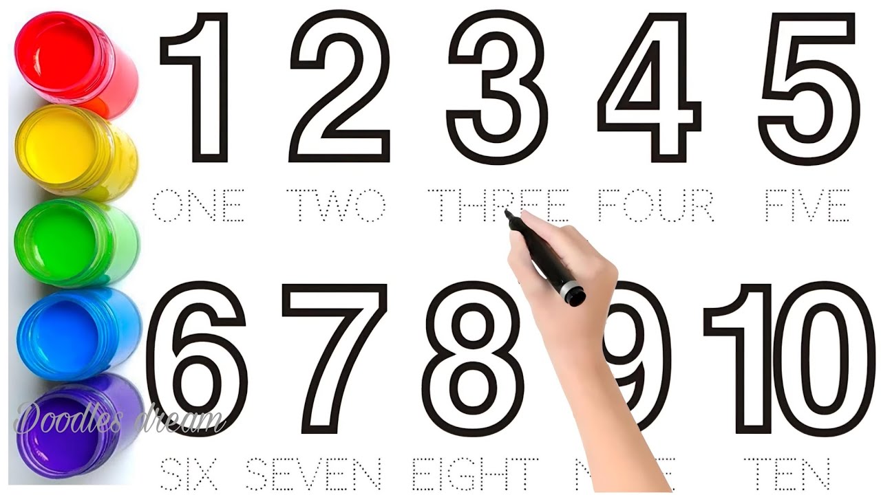 Learn to count number 1 to 10.Easy number counting in english for kids ...