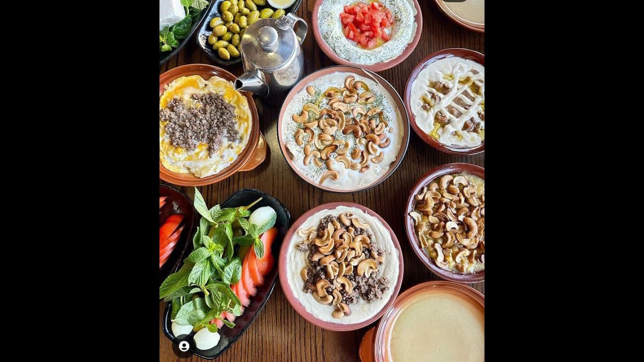 Lebanese Breakfast: A Visual Feast at Abou Abdallah restaurant - YouTube
