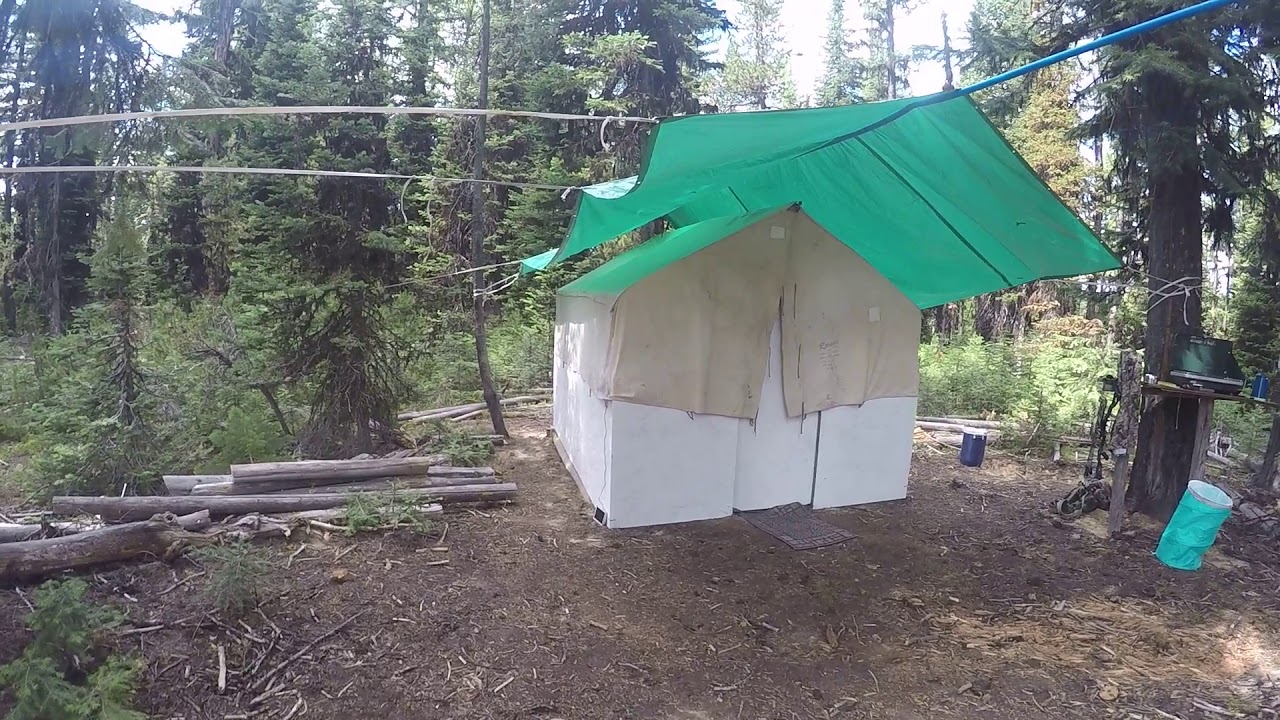 2019- Wall tent setup Part #2 (final) - YouTube